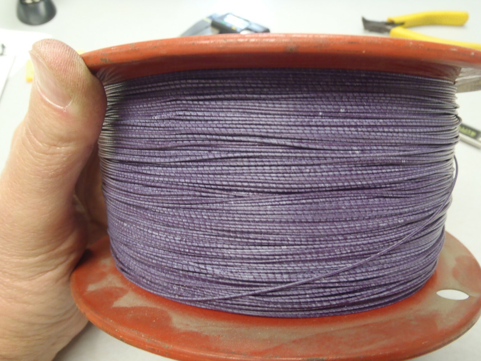 USA 100ft 28awg 28ga Silvered Copper Purple Teflon Wrap Stranded Wire ...