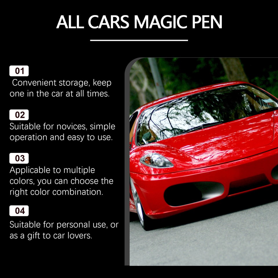 The Magic Pen All Cars,2025 All Cars Black Magic Pen for Car Scratches ...