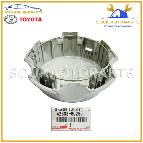 42603-60250 Genuine Toyota ORNAMENT SUB-ASSY, WHEEL HUB 4260360250 OEM ...