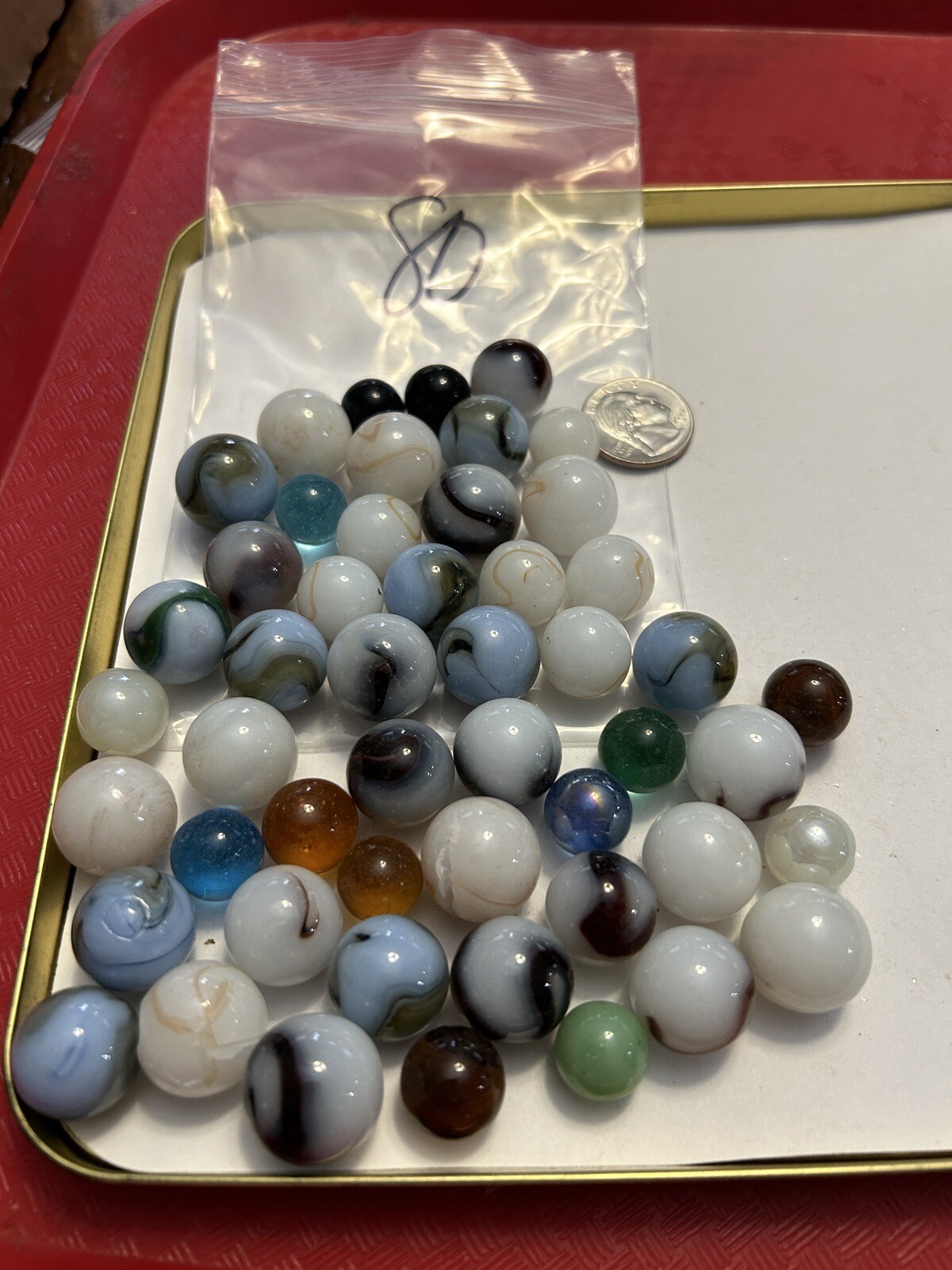 Vintage Marbles Lot Of 50 Different Sizes Unique Lot 80 | eBay