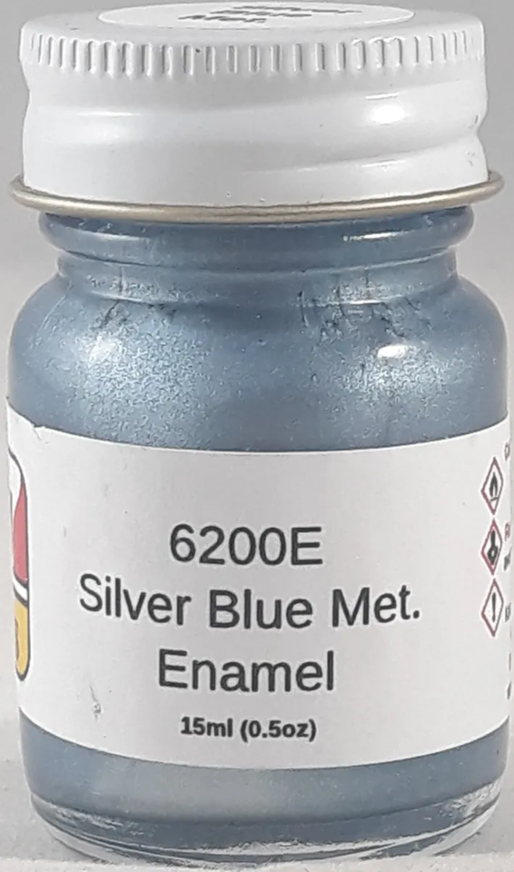 MCW Finishes 6200E Silver Blue Met. Enamel Model Paint for Auto | eBay