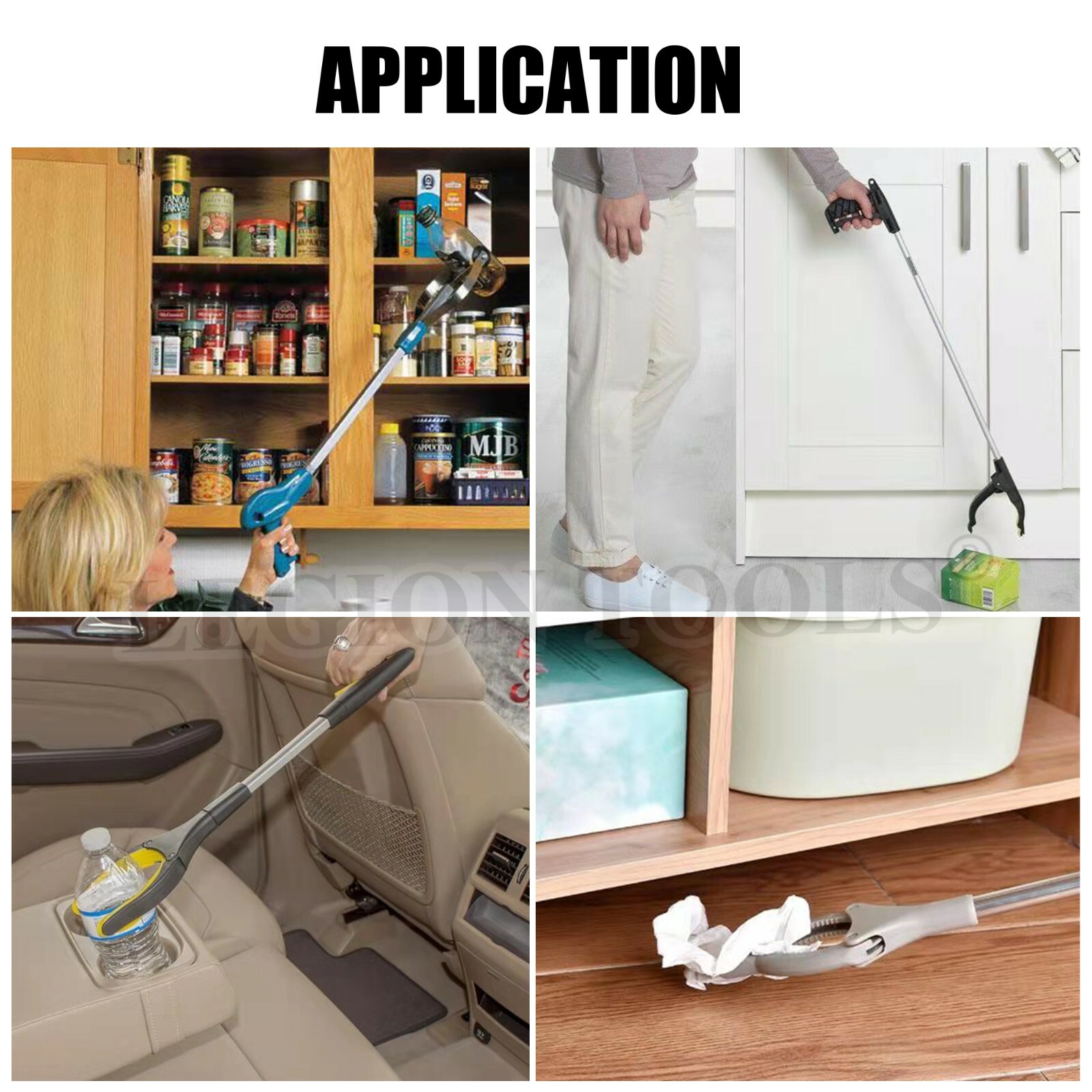 82cm Megnatic Aluminium Pick Up Tool Reacher Grabber Extend Hand Picker ...