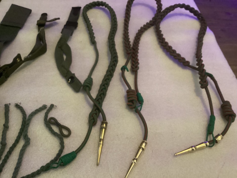 VINTAGE MILITARY LOT 3 SHOULDER CORDS WITH MILITARY CLOTH | eBay