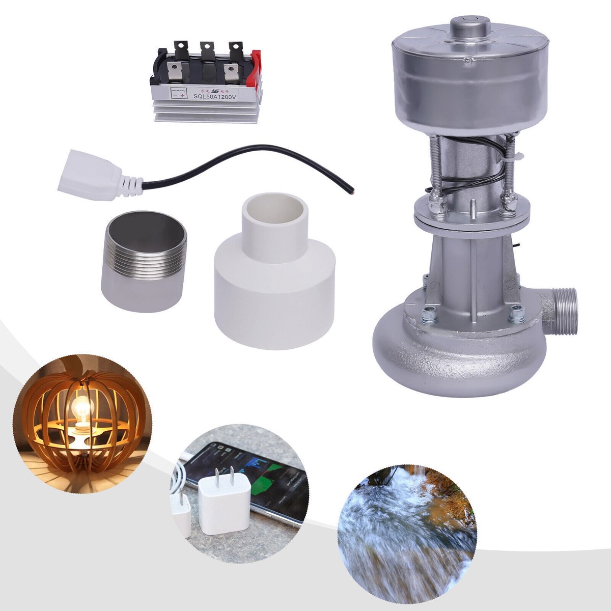 Small Hydroelectric Turbines Small Hydro Turbine Generator, Brushless