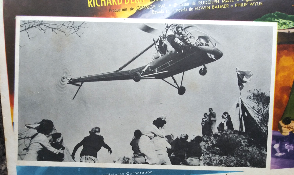 RICHARD DERR IN WHEN WORLDS COLLIDE MEXICAN LOBBY CARD.1951 12"X 16" | eBay