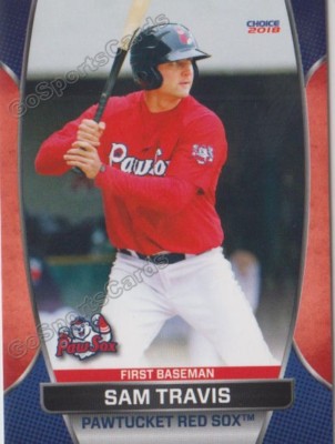 2018 Pawtucket Red Sox Sam Travis RC Rookie Boston | eBay