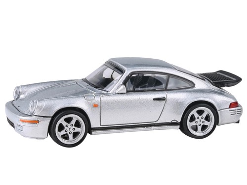 1987 RUF CTR Yellowbird Diecast Model Car 1/64 Silver Metallic Paragon ...