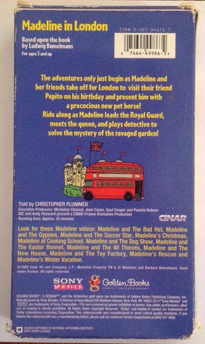 Madeline: Madeline In London - (VHS, 1989) Golden Books Family ...