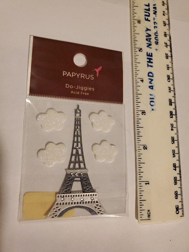 Eiffel Tower - Papyrus Do-Jiggies - Scrapbooking Sticker NIP | eBay