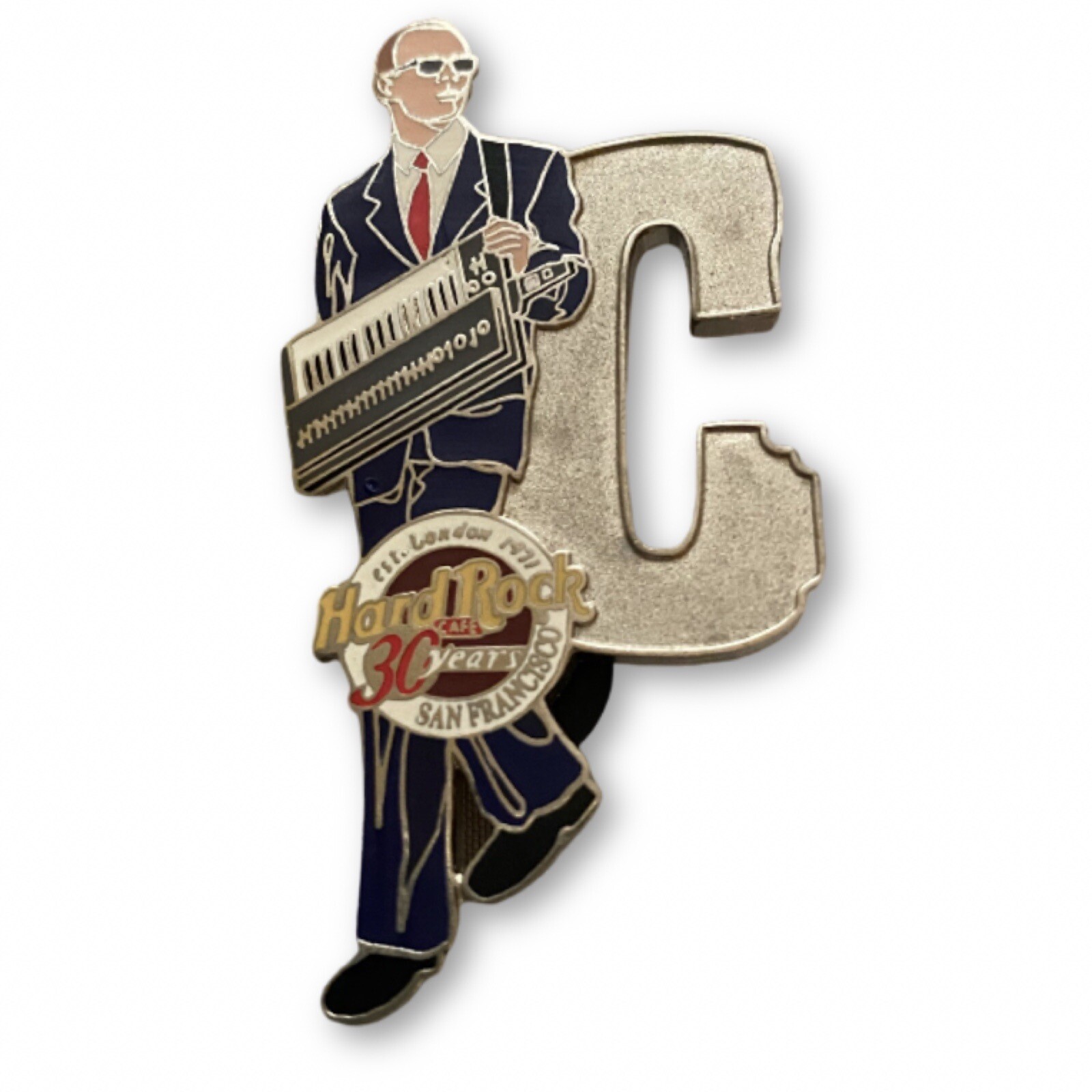 Hard Rock Cafe pin San Francisco 30th Anniversary HRC Letter 'C' pin 7 ...