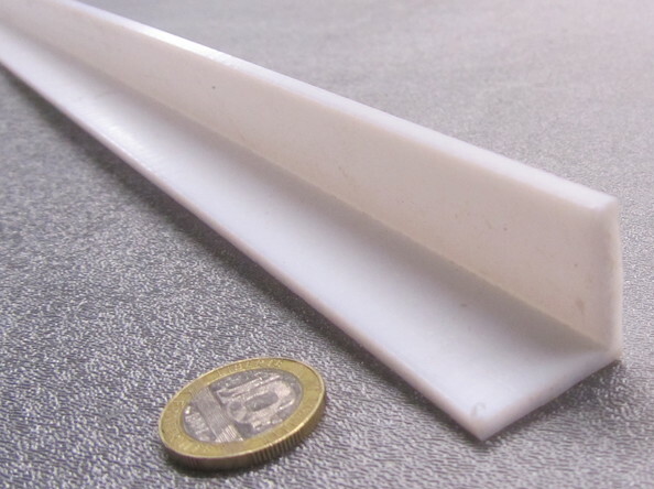 Teflon PTFE 90 Degree Angle, 1/8" Thick x 1.0" Arm Width x 60" Length ...