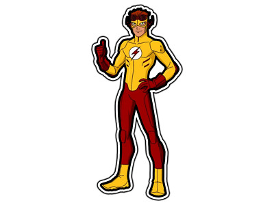 Kid Flash #1 Comic Sticker Waterproof Vinyl Decal Die-Cut Car Laptop | eBay