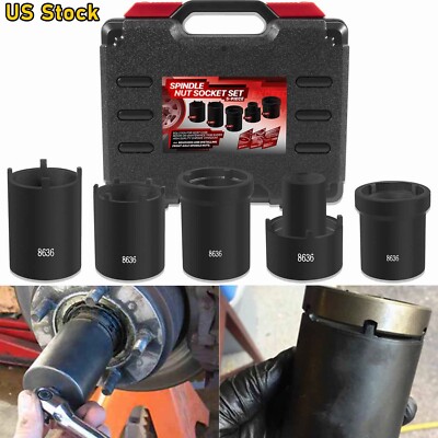 5pcs Spindle Nut Sockets Kit Axle Hub Nut Socket For Ford Dana 50/60, 1 ...