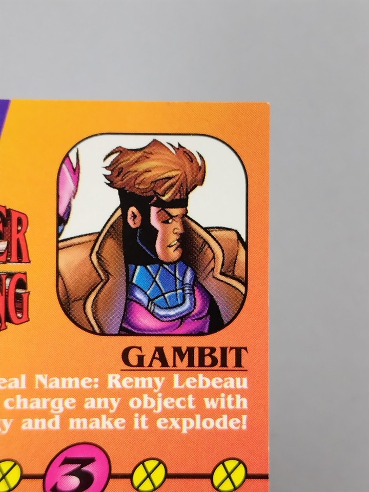 GAMBIT X-MEN Card 1997 TCG Skybox Marvel Characters Vintage #9 From ...