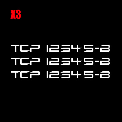 TCP Numbers Decal Sticker Private Limo Limousine Taxi Transportation ...