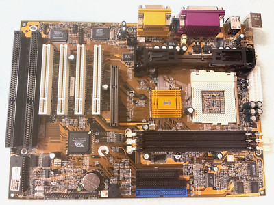 ECS P6BAT-A+ 2.0 VIA VT82C693 P2 P3 CYRIX SOCKET 370 SLOT 1 ATX MB ...