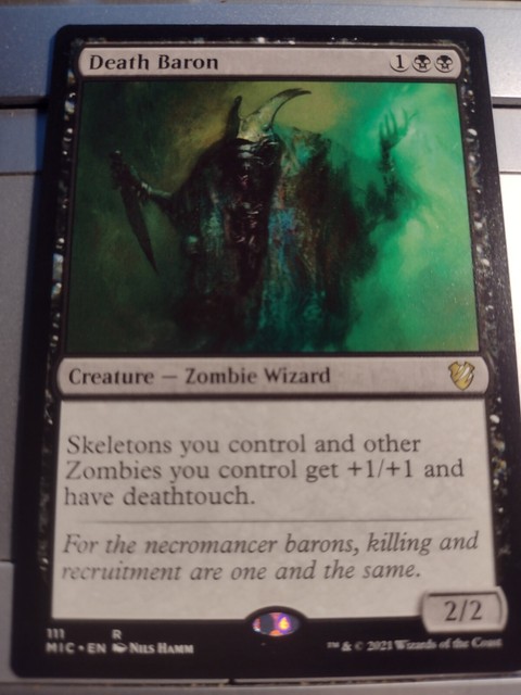 MTG Death Baron Commander: Innistrad: Midnight Hunt 111 Regular Rare ...