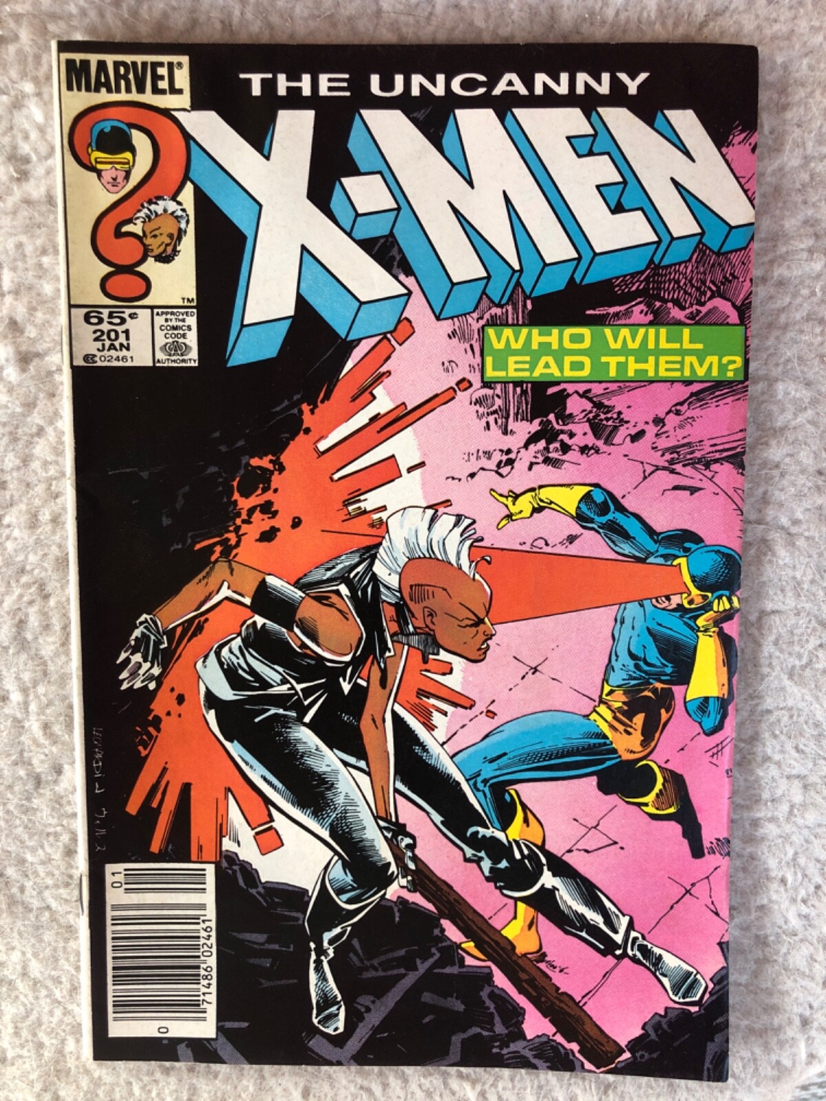X-MEN #201 **1ST APP of BABY NATHAN (CABLE) /CYCLOPS VS STORM **1986 ...