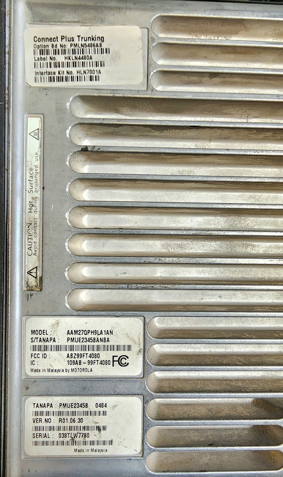 Motorola XPR4550 UHF (403-470MHz) Mobile Radio CONNECT PLUS (40W) | eBay