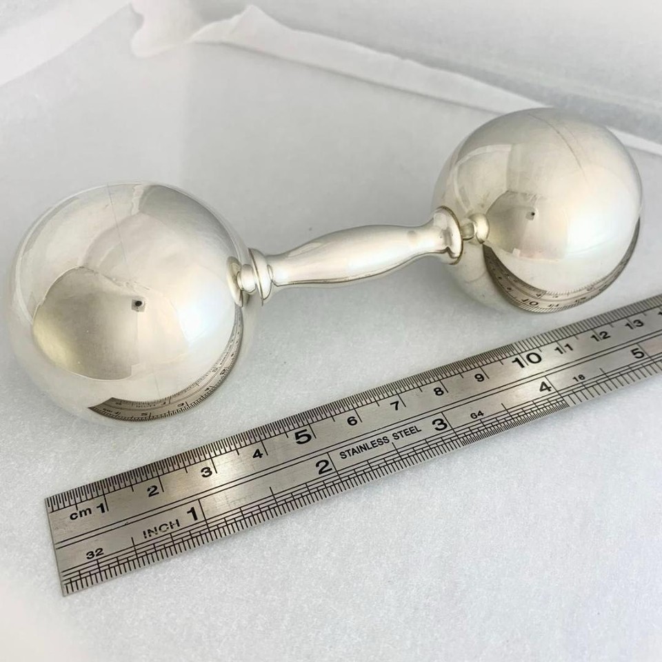 Tiffany & Co. Sterling Silver Baby Rattle 925 – Classic Collectible 78 ...