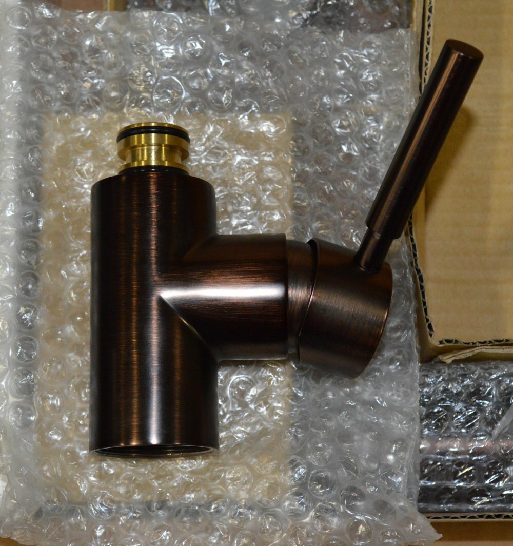 Free Standing Angled Spout Tub Filler Only- Oil Rubbed Bronze- No Hand ...