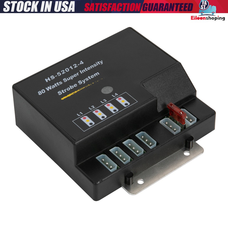 Strobe Lighting System Kit 4 HID Bulbs Hide Away Hazard Emergency Warning Light | eBay