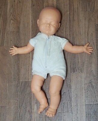 Berjusa Vintage Sleeping Newborn 20 Inch Baby Doll Vinyl Cloth Body ...