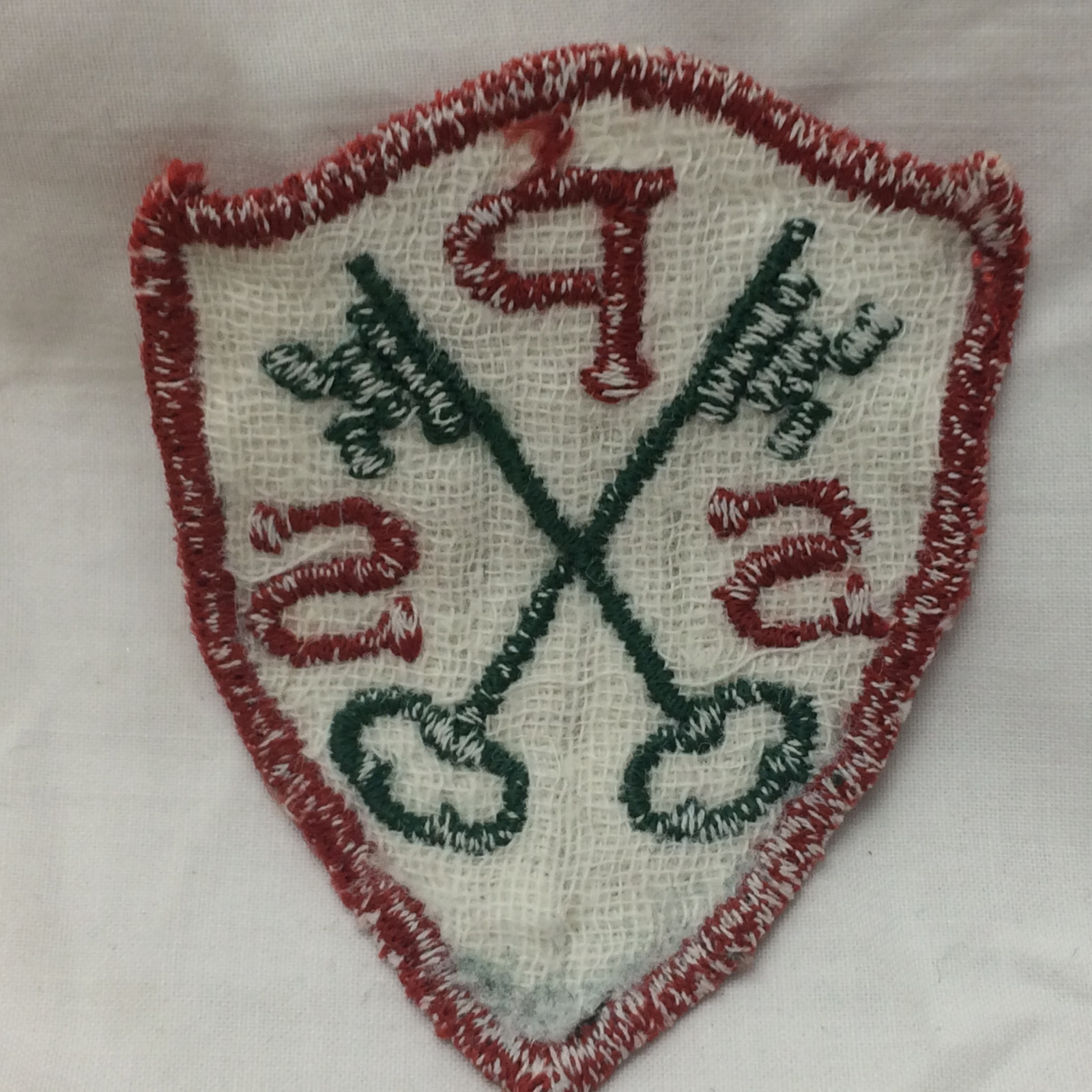 Vintage PSS Patch Crossed Keys Service Fraternal Shield Club Badge | eBay