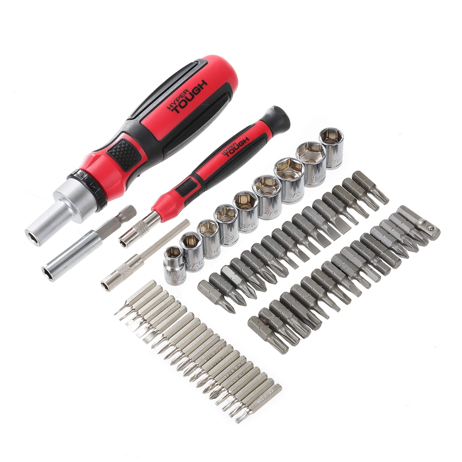 HYPER+Tough+Ratcheting+Screwdriver+Socket+and+Bit+Set+TS99915A+65pcs ...