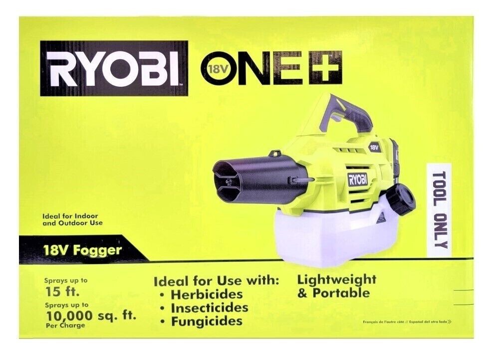 Ryobi One+ 18 Volt Cordless Chemical Fogger / Mister Sprayer P2805 ...