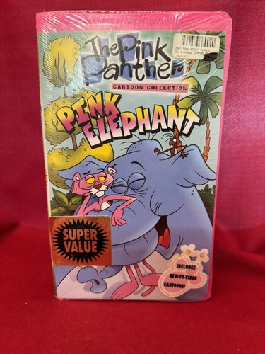 The Pink Panther Cartoon Collection Pink Elephant Clamshell Case VHS ...
