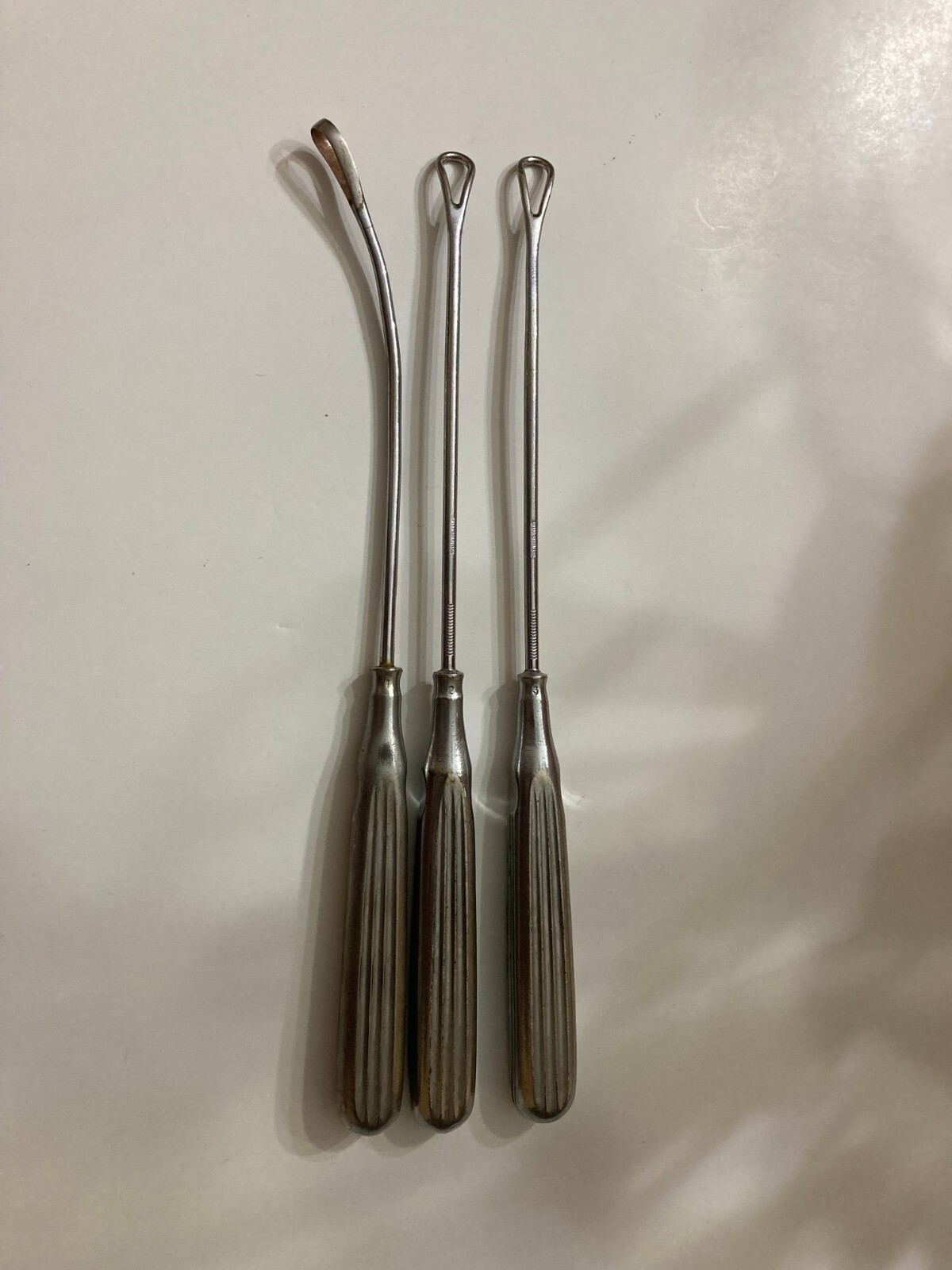 Lot Of 3 Sklar Uterine Curettes Size 4, 2, 3 Uterus Instrument | eBay