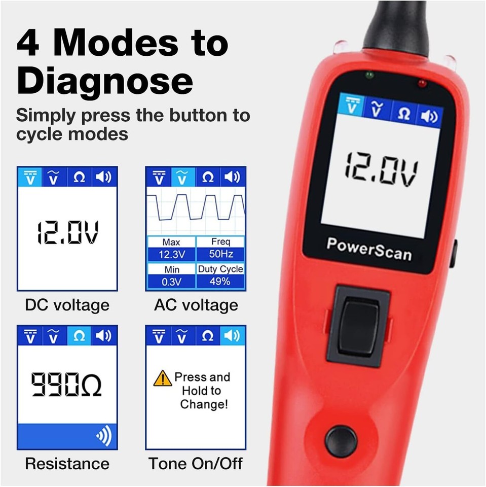 Autel PowerScan PS100 Circuit Tester Electrical Diagnostic Power Probe ...
