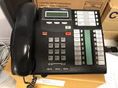 *USED* NORTEL T7316E CHARCOAL PHONE NT8B27JAAA | eBay