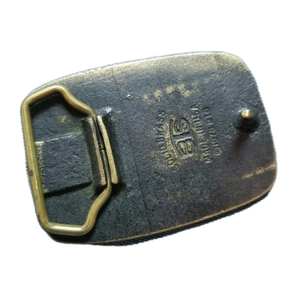 Vintage Solid Brass Belt Buckle San Francisco 1906 Earthquake BTS USA ...