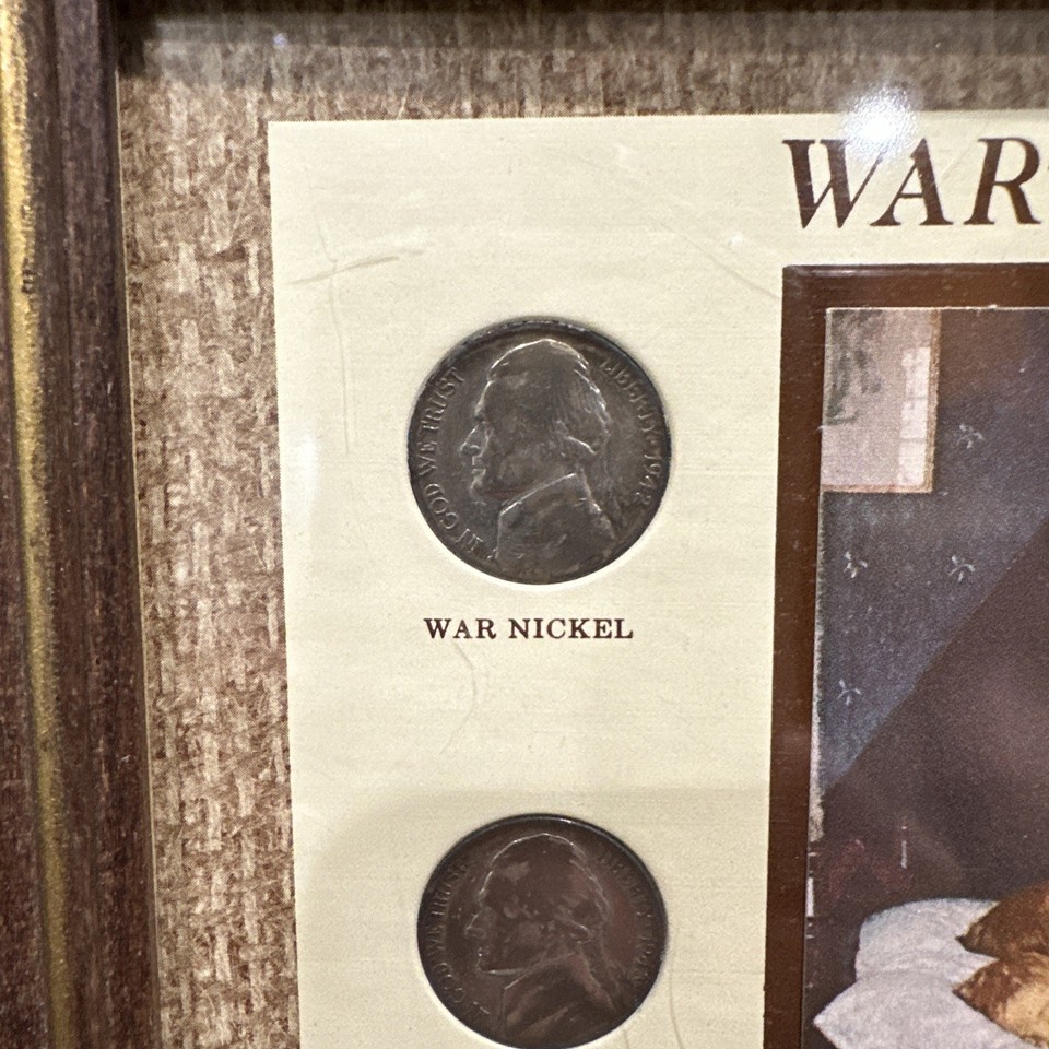 Wartime Coinage Framed Display with Historical Coins Collection | eBay