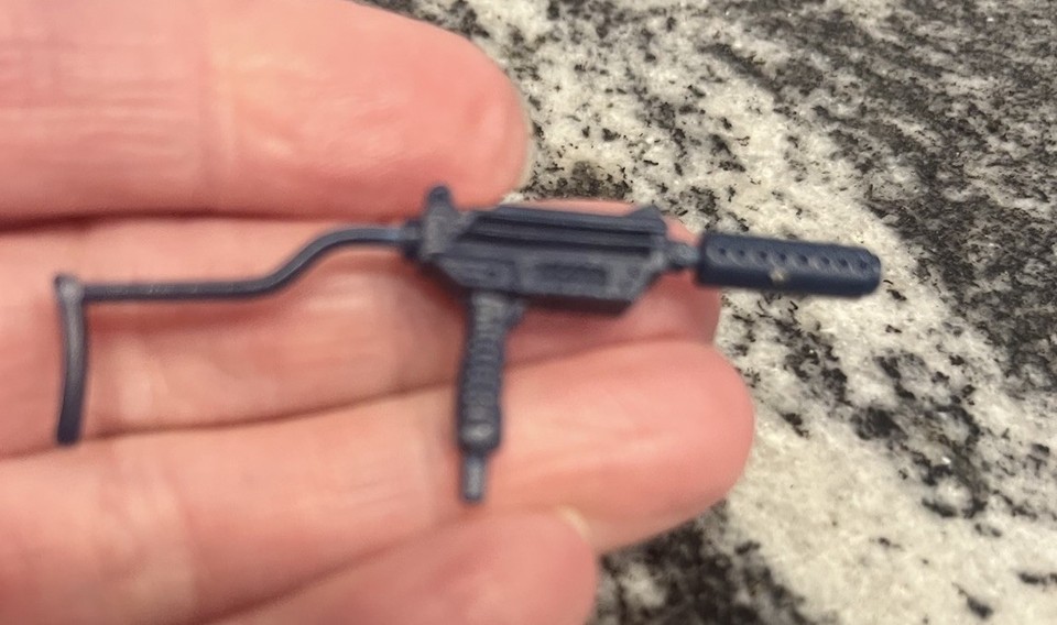 Vintage GI Joe Cobra Shockwave Machine Gun Uzi Weapon Accessory Hasbro ...