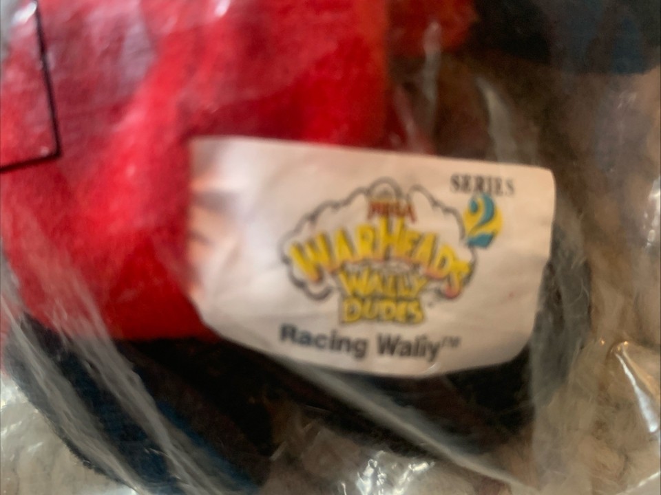 Warheads Racing Walley Dudes Bean Bag Plush Toy Racing Wally NEW SEALED ...