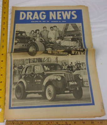 Don Garlits Wynns Jammer & wife Tom Gray Dragster Drag News 3/13/1965 ...