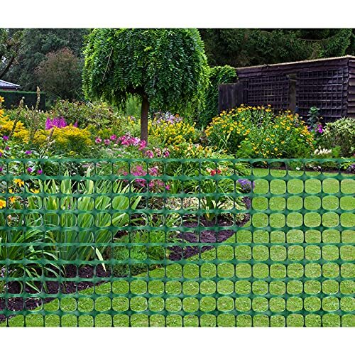 DOEWORKS Safety Fence 4 FT Green Plastic Mesh Fence Roll Barrier Netti ...