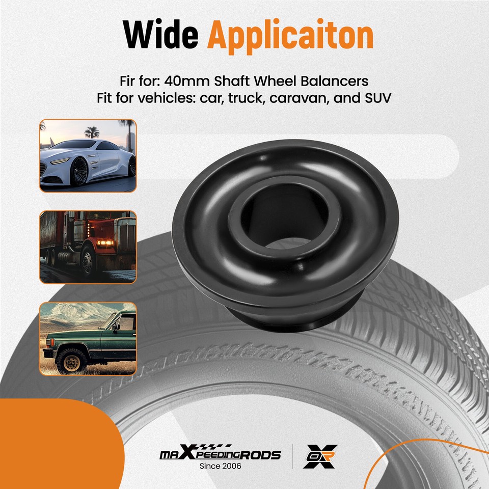 4PC Tire Balancer Cones Set Wheel Balancer For Standard 40mm Shaft ...