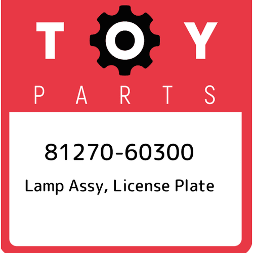81270-60300 Toyota Lamp assy, license plate 8127060300, New Genuine OEM ...