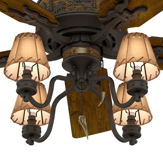 Hunter Adirondack II Indoor Ceiling Fan - Antique Bronze (59580) for ...