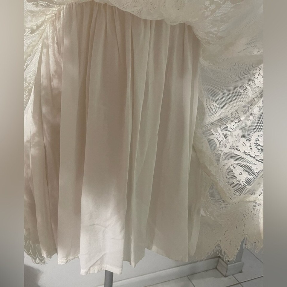 EUC Free People Verushka Mini Dress Lace High-neck Racerback Size 4 | eBay