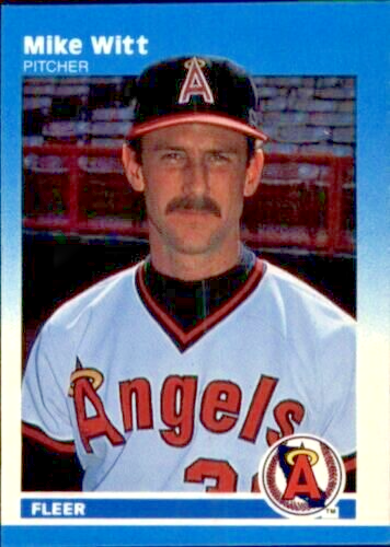 1987 Fleer Mini #118 Mike Witt Pitcher California Angels FREE shipping ...