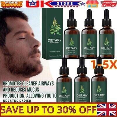 60ml Mullein Leaf Extract Drops Lung Cleanse Respiratory Herbal Drop ...