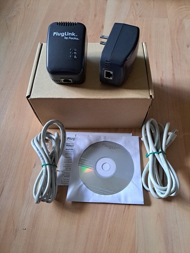 PlugLink by Asoka 9650 Ethernet Adapter Homeplug Model PL9650-ETH | eBay