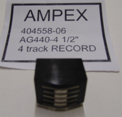 AMPEX tape head 4 track record for AG440-4 1/2" part # 404558-05-06 | eBay