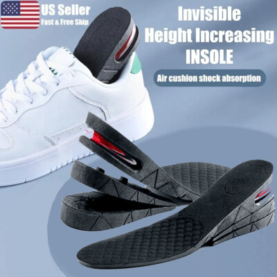 Invisible Shoe Lift Height Increase Insole Foot Pad Insert Riser ...
