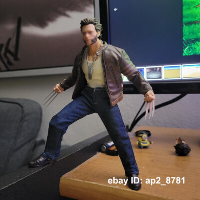 1/12 Male Zipper Leather Jacket Jeans Clothes Fr Muscle Strong 6 ...